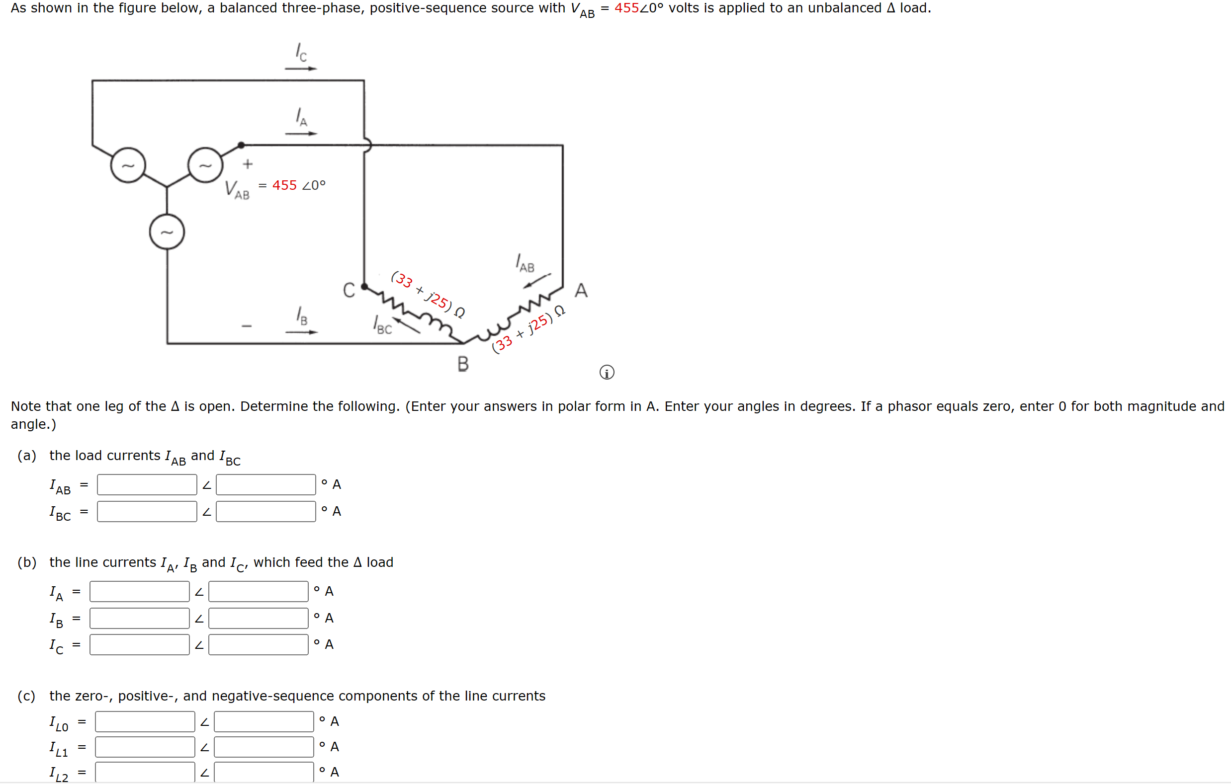 Solved As shown in the figure below, a balanced three-phase, | Chegg.com