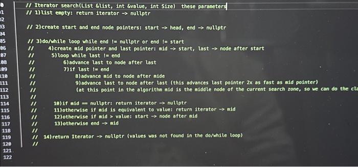 Solved Ii Iterator Searchlist Andlist Int Andvalue Int 