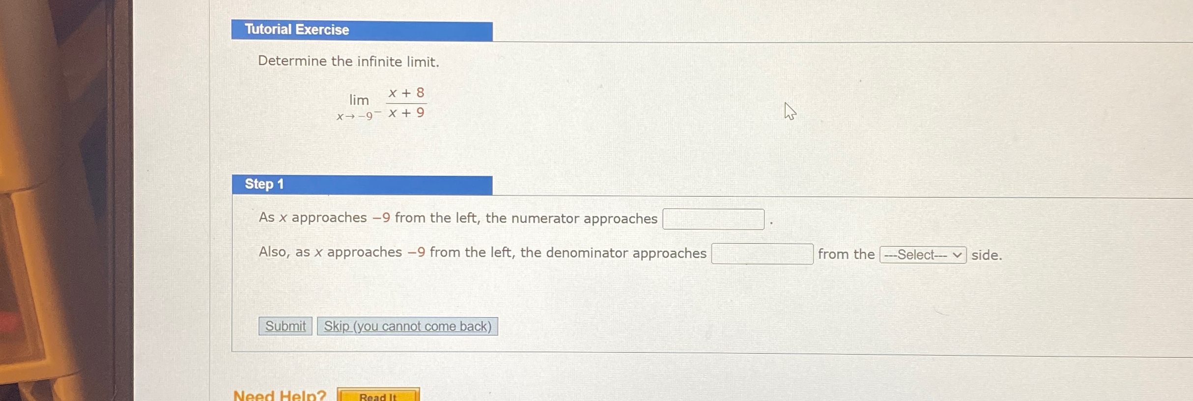 Solved Tutorial ExerciseDetermine the infinite | Chegg.com