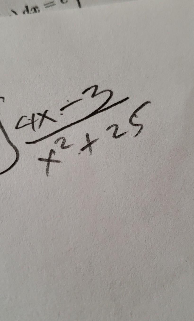 Solved 4x-2 x2+25 | Chegg.com