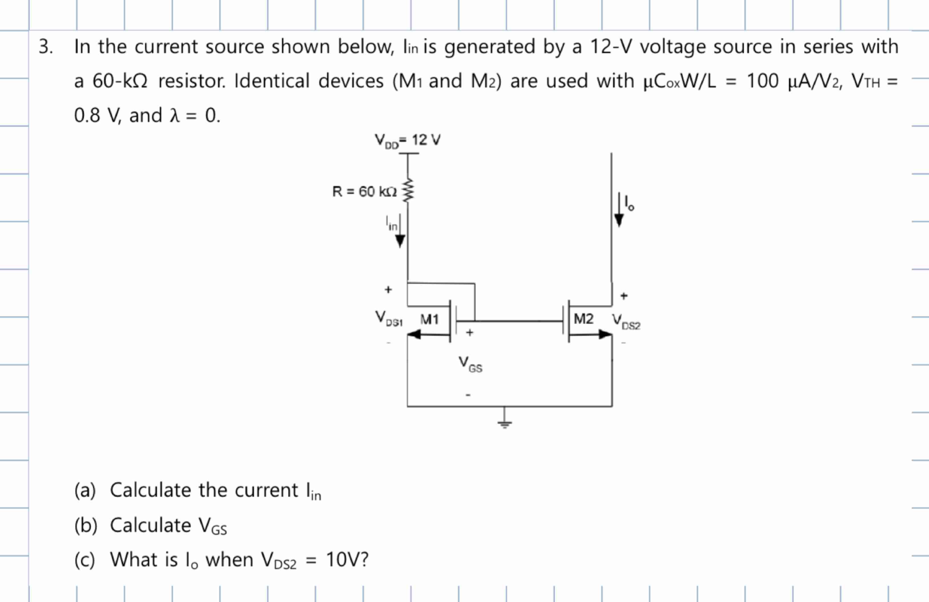 Solved In ﻿the current source shown below, lin is ﻿generated | Chegg.com