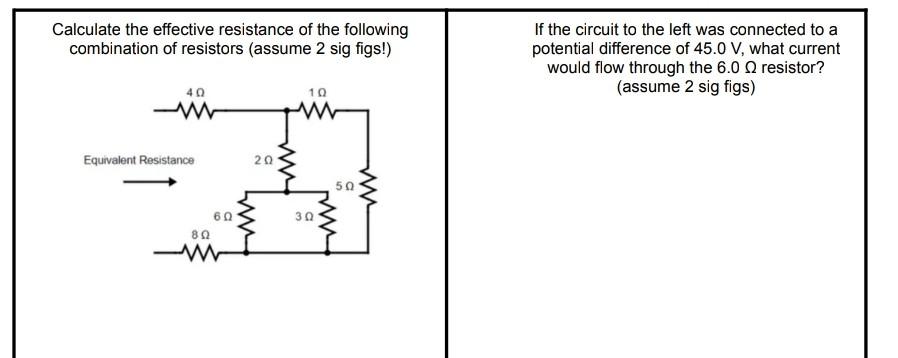 Solved Calculate the effective resistance of the following | Chegg.com
