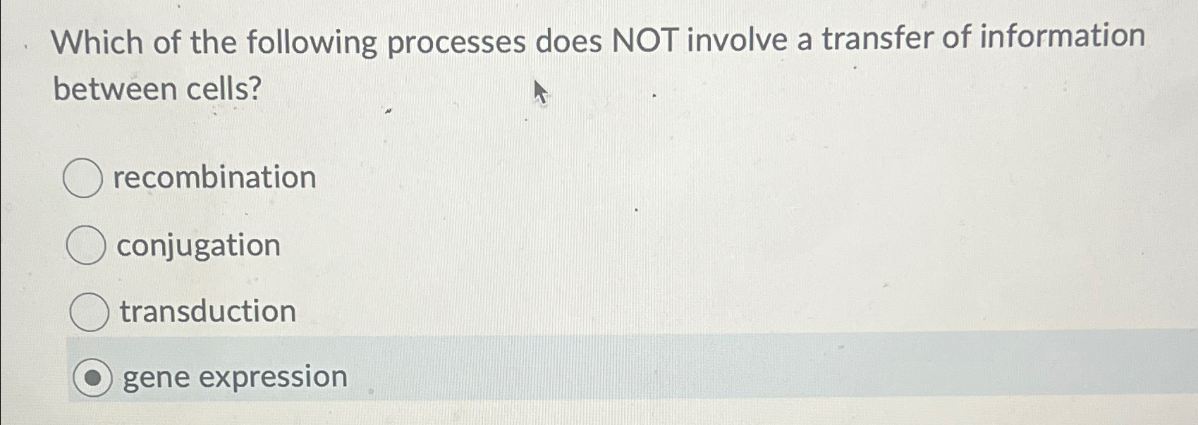 Solved Which of the following processes does NOT involve a | Chegg.com