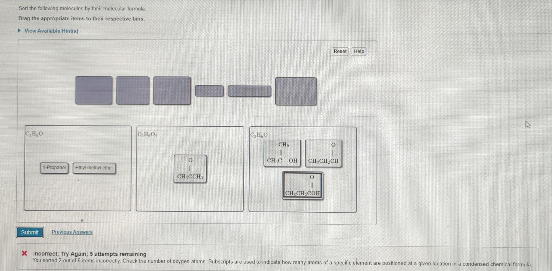 Solved Sort the following molecules by their molecular | Chegg.com