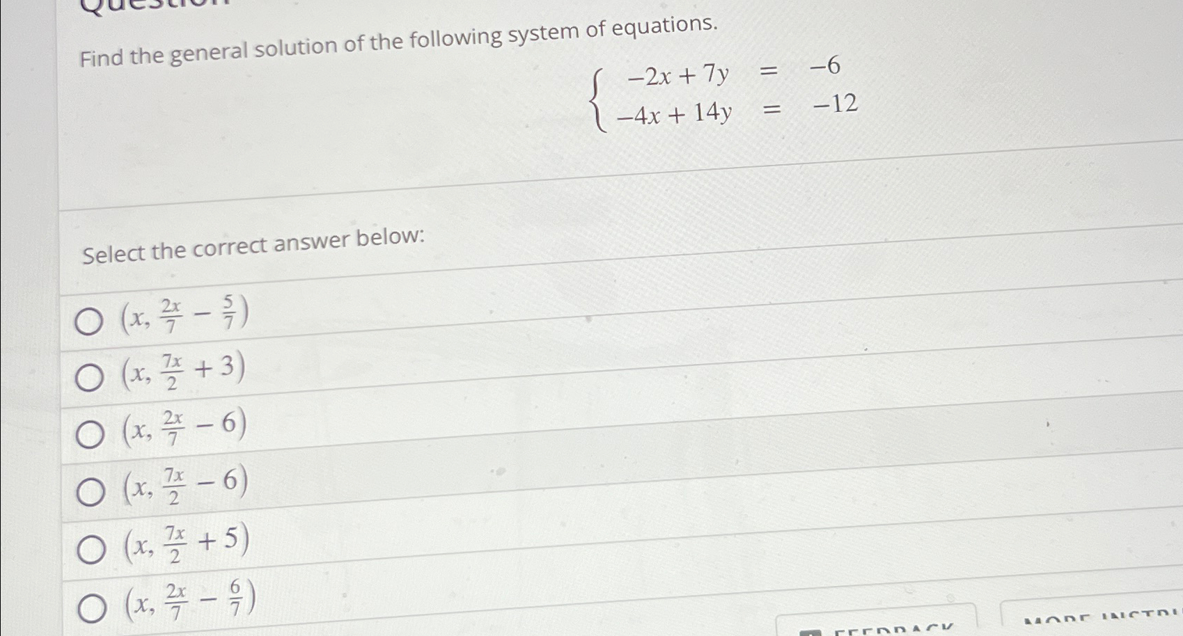 Solved Find the general solution of the following system of | Chegg.com