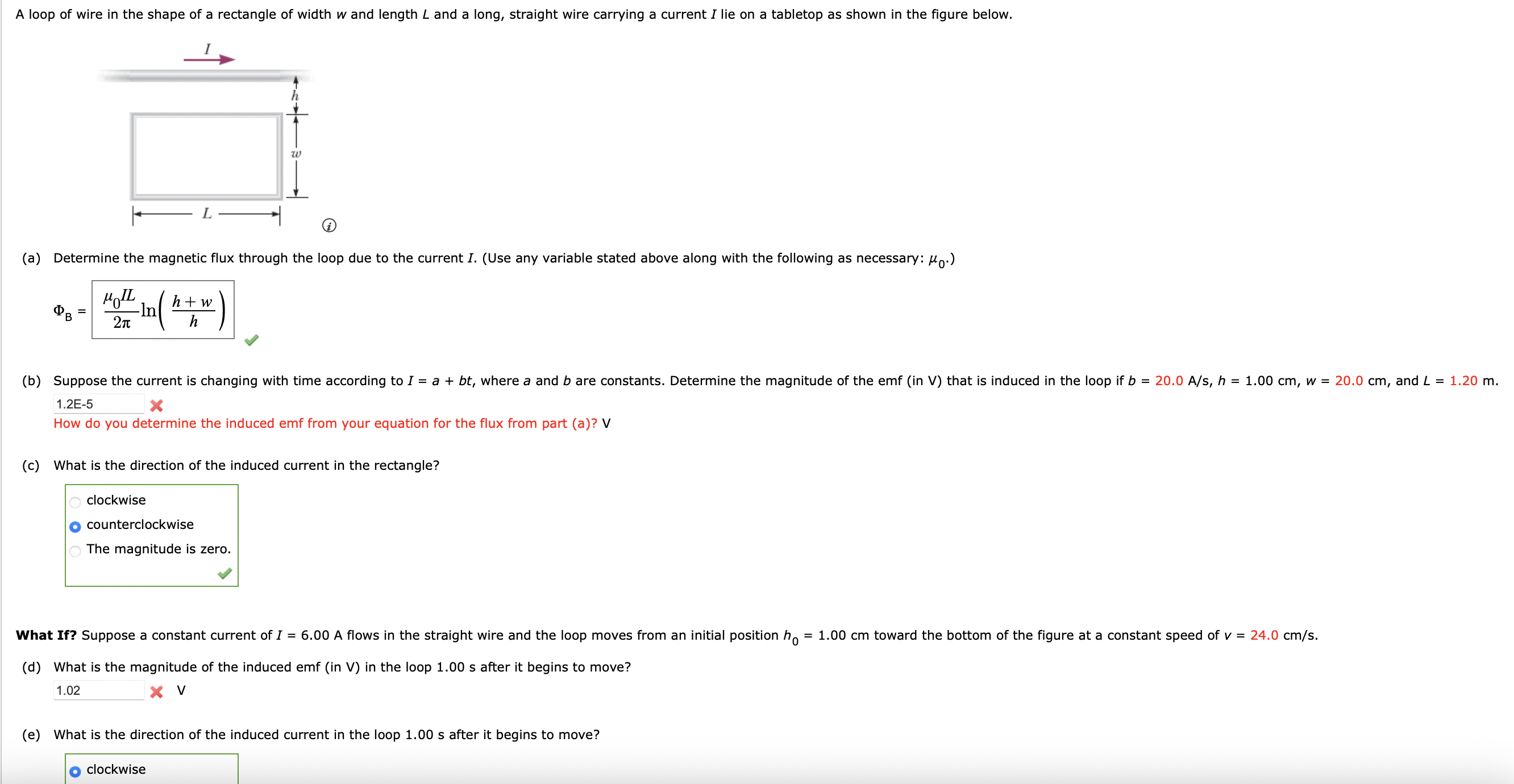 Solved by an EXPERT A loop of ﻿wire in ﻿the shape of ﻿a rectangle of | Chegg.com