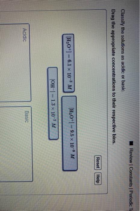 Solved Review Constants Periodic T Classify the solutions as | Chegg.com