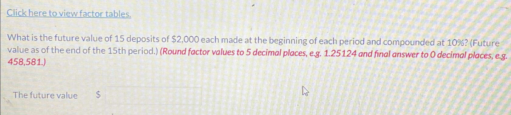 Solved What is the future value of 15 ﻿deposits of $2,000 | Chegg.com