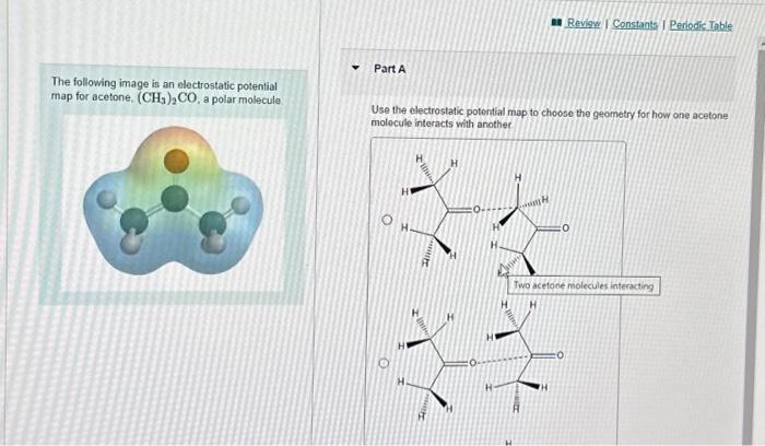 Solved The following image is an electrostatic potential map | Chegg.com