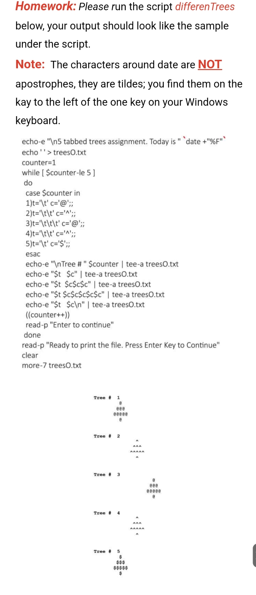 Solved Homework: Please run the script differenTrees below, | Chegg.com