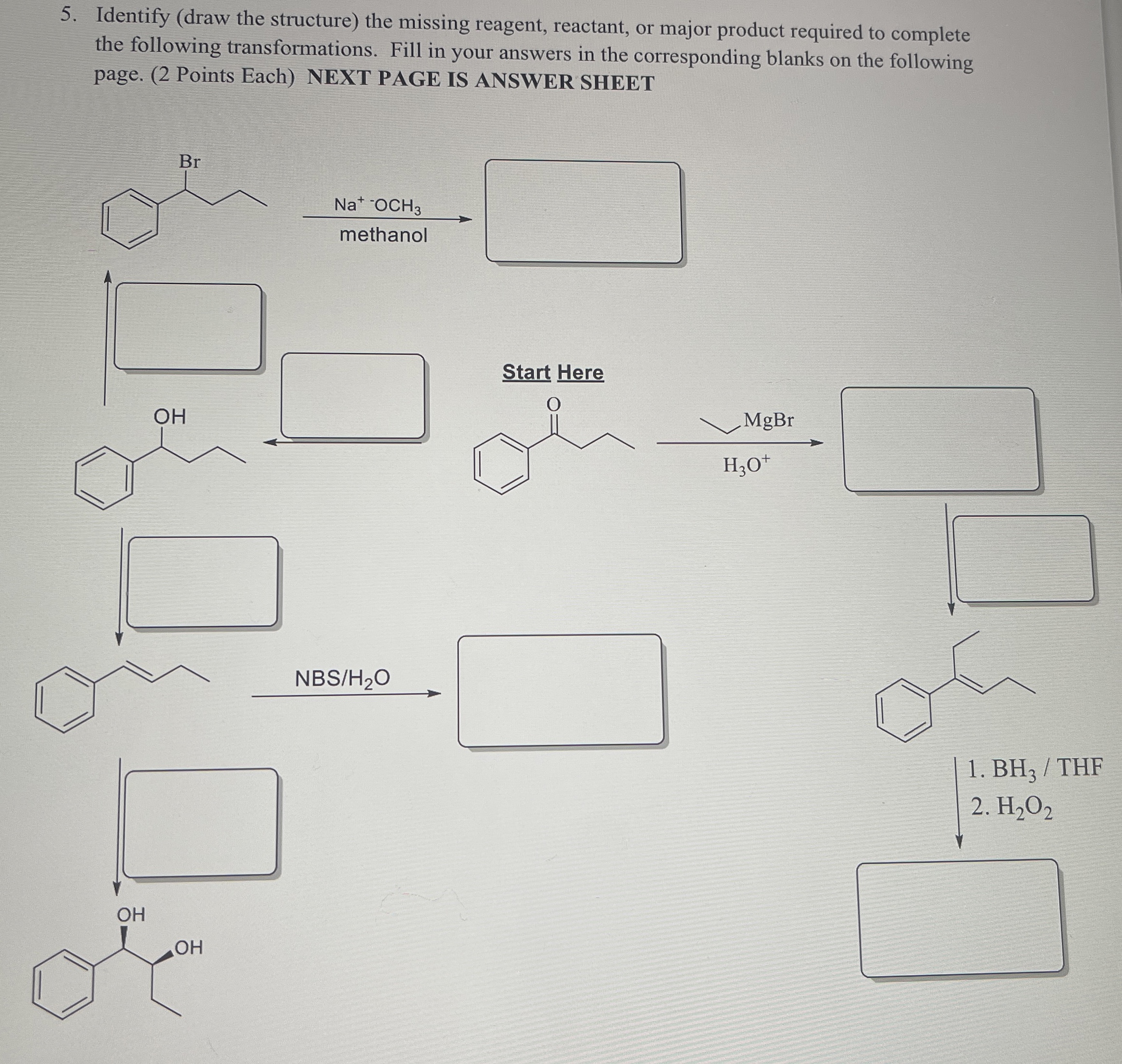 Solved Identify (draw the structure) ﻿the missing reagent, | Chegg.com