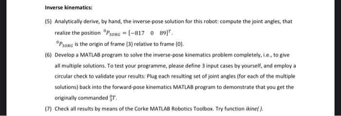 Assignment Reference book: Introduction to Robotics: | Chegg.com
