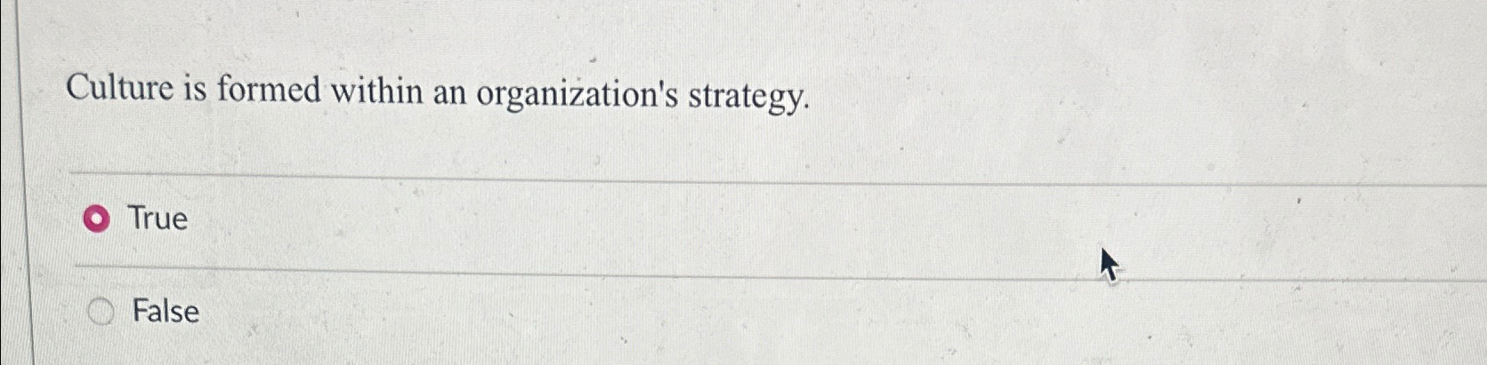 Solved Culture is formed within an organization's | Chegg.com