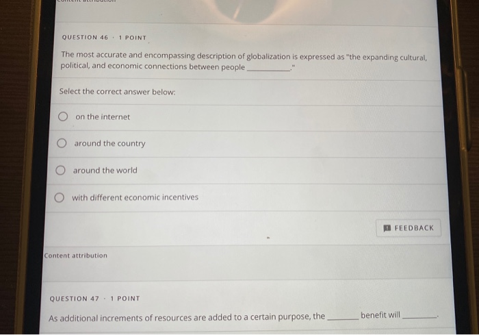 Solved QUESTION 46.1 POINT The most accurate and | Chegg.com