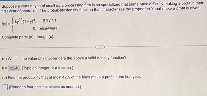Solved Suppose a certain type of small data processing firm | Chegg.com