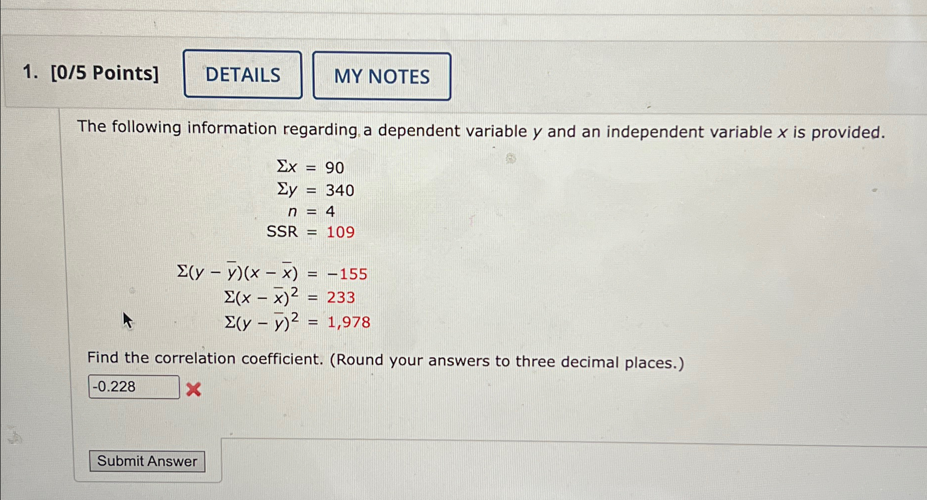 Solved [0/5 ﻿Points]The following information regarding a | Chegg.com