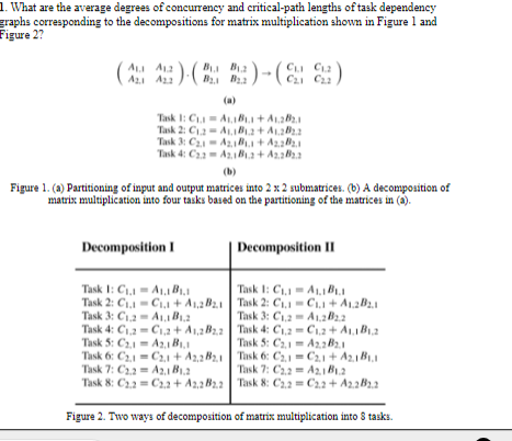 Solved What are the average degrees of concurrency and | Chegg.com
