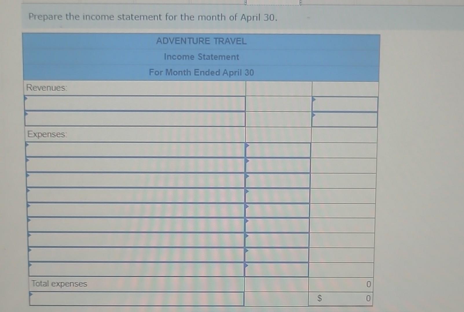 Solved Journal entry worksheet The company rented furnished | Chegg.com