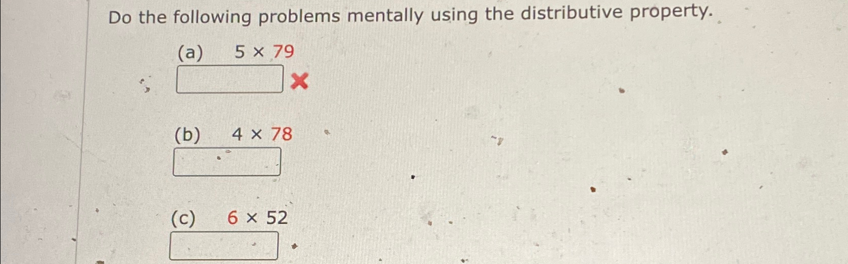 Solved Do the following problems mentally using the | Chegg.com