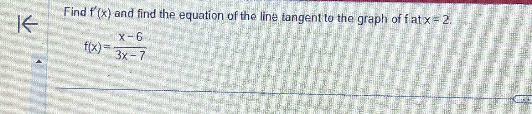 Solved Find f'(x) ﻿and find the equation of the line tangent | Chegg.com