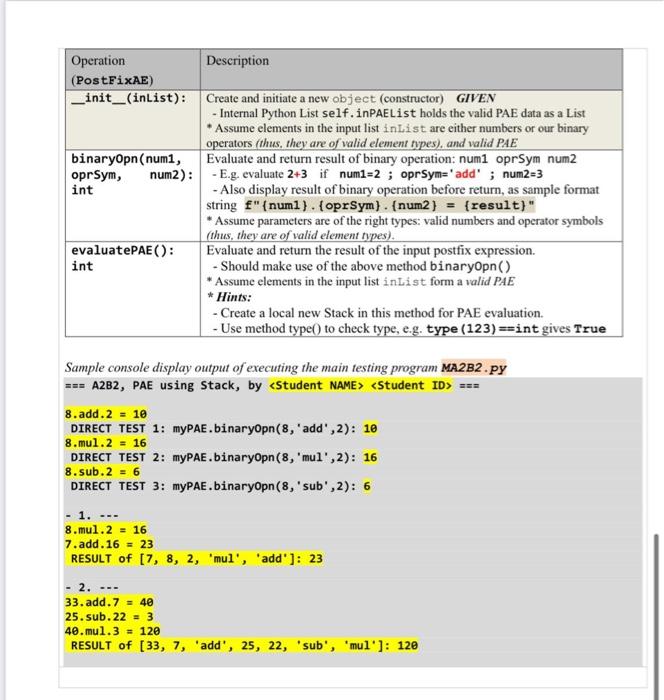 Solved Develop a Stack-Based Application of evaluating | Chegg.com