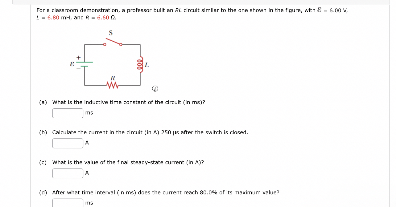 Solved For a classroom demonstration, a professor built an | Chegg.com