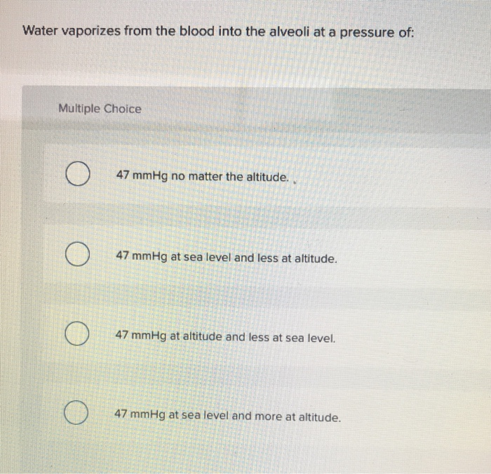 Solved The decrease in barometric (atmospheric) pressure | Chegg.com