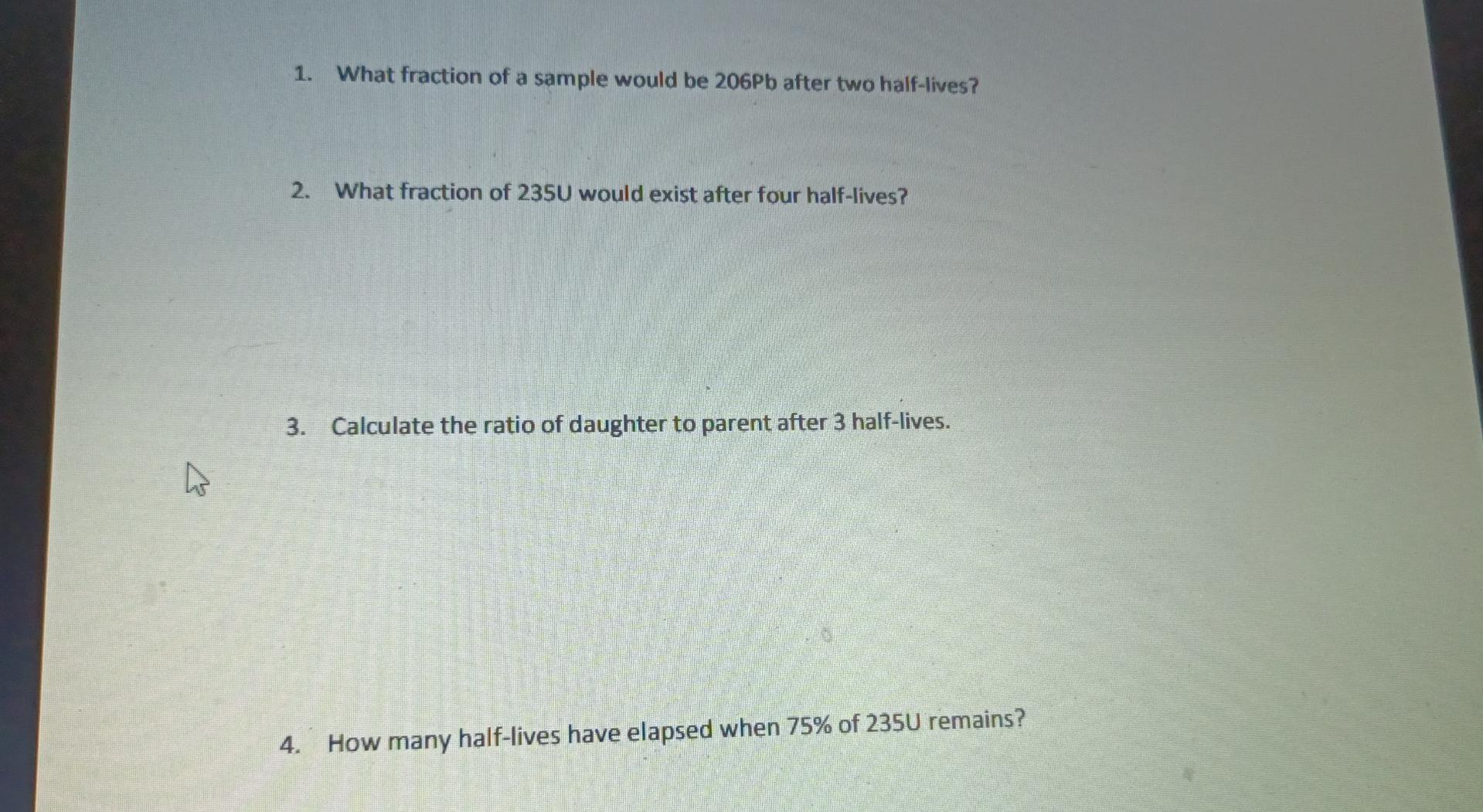 Solved Table - common radioactive isotopes and their | Chegg.com