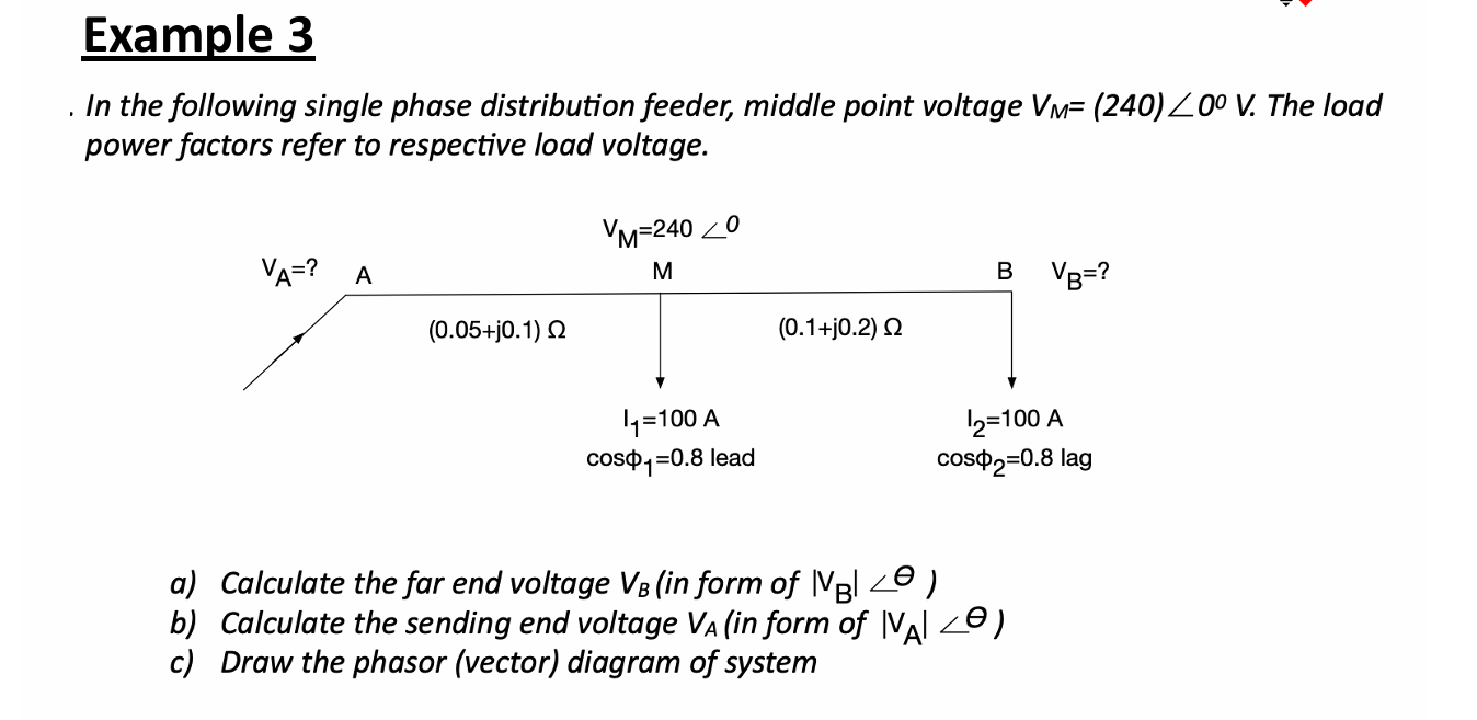 Solved Example 3. ﻿In the following single phase | Chegg.com