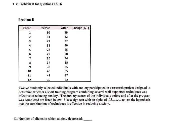 Solved Problem A Fifteen randomly selected students were | Chegg.com