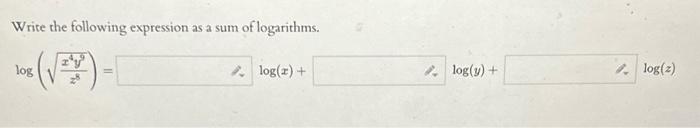 Solved Write the following expression as a sum of | Chegg.com