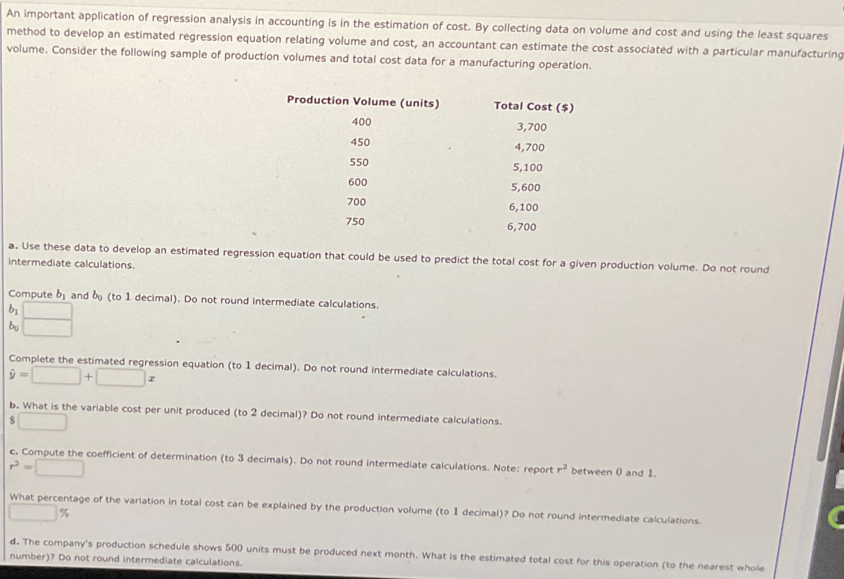 Solved An important application of regression analysis in | Chegg.com