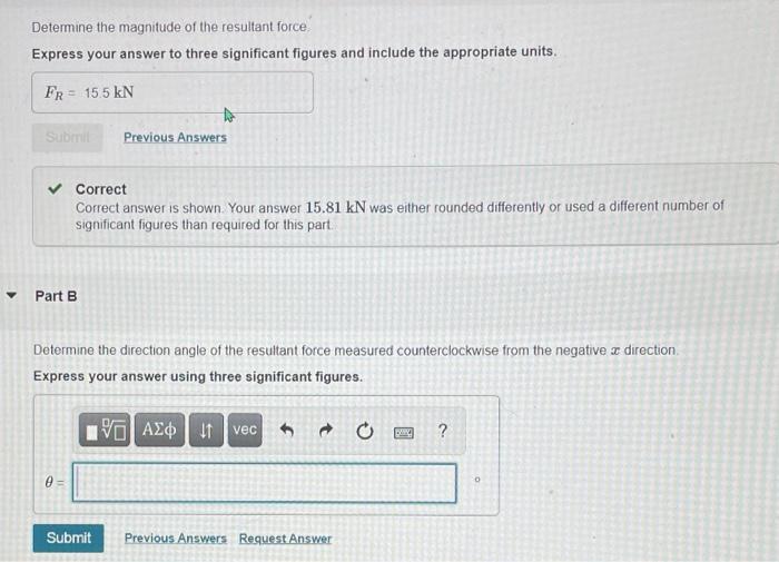 Solved Problem 4.154 Replace the distributed loading by an | Chegg.com