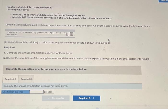 Solved Problem Module 2 Textbook Problem 19 Leaming