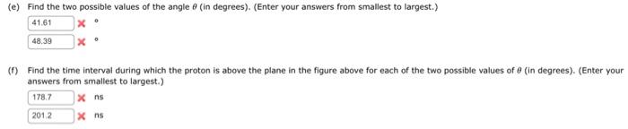 Solved Protons are projected with an initial speed v1=9.26 | Chegg.com