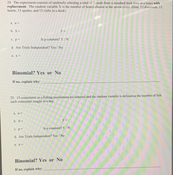 Solved 24. The experiment consists of randomly selecting a | Chegg.com