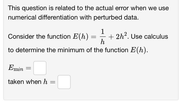 Solved This question is related to the actual error when we | Chegg.com