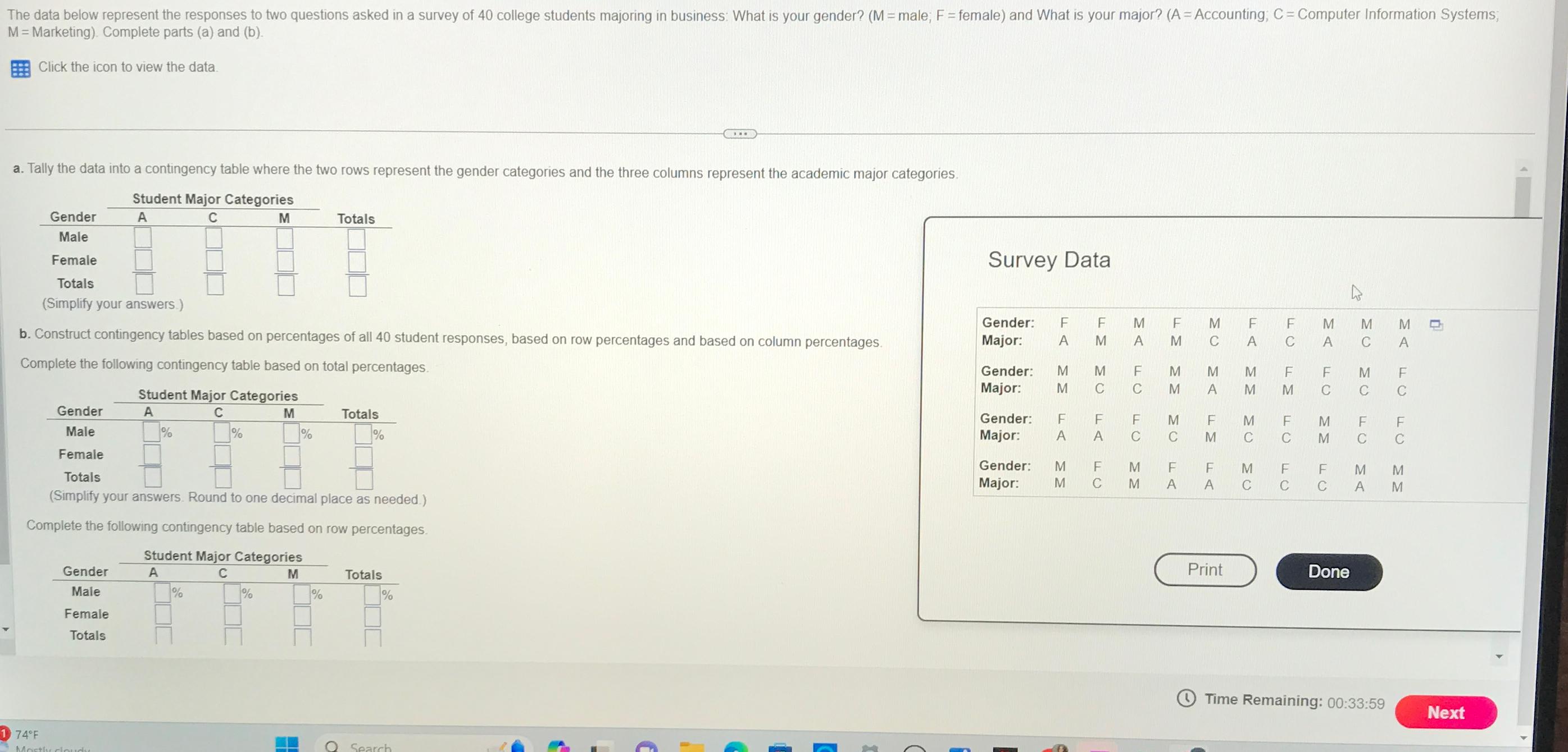 Solved M= ﻿Marketing). ﻿Complete parts (a) ﻿and (b).Click | Chegg.com