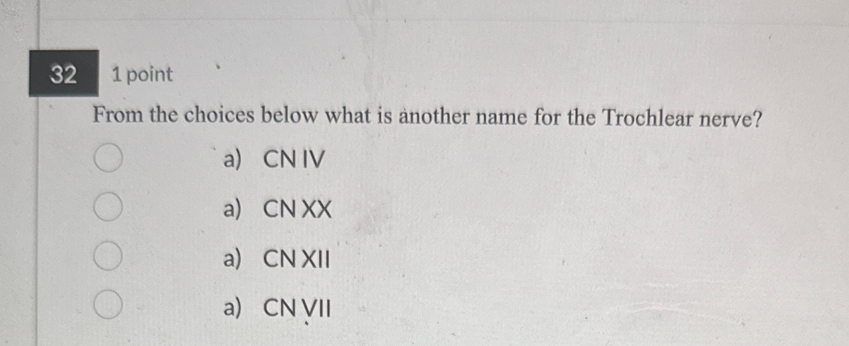 Solved 32 1 ﻿pointFrom the choices below what is another | Chegg.com
