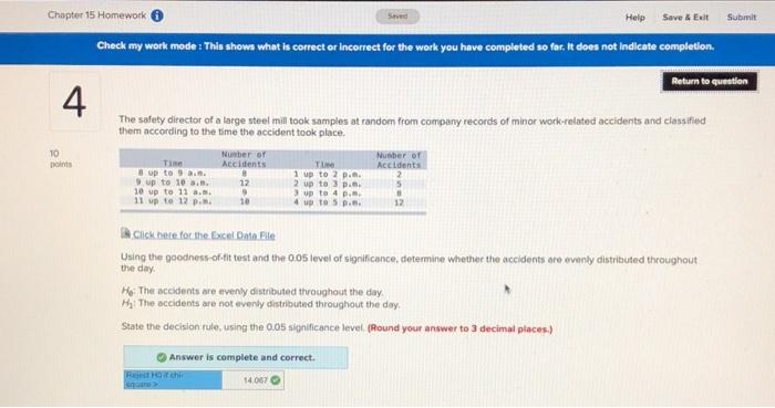 Solved Seved Help Save & Exit Submit Chapter 15 Homework | Chegg.com