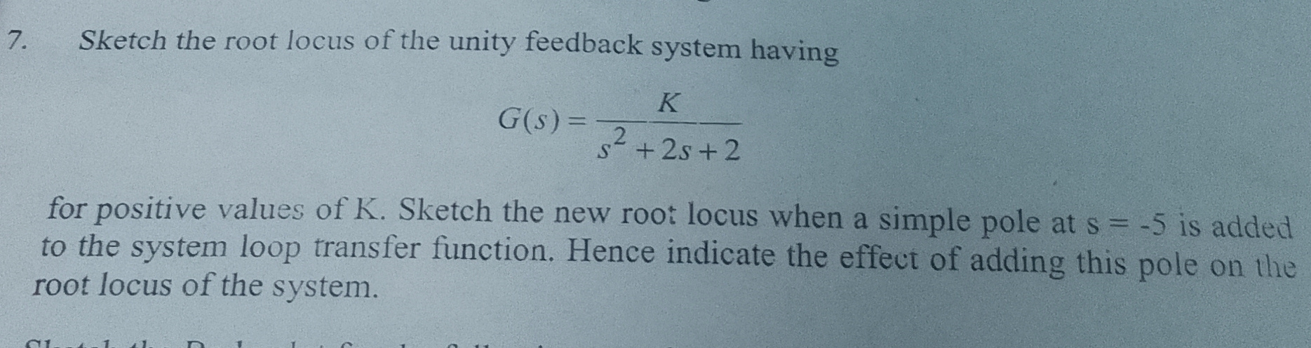 Sketch the root locus of the unity feedback system | Chegg.com