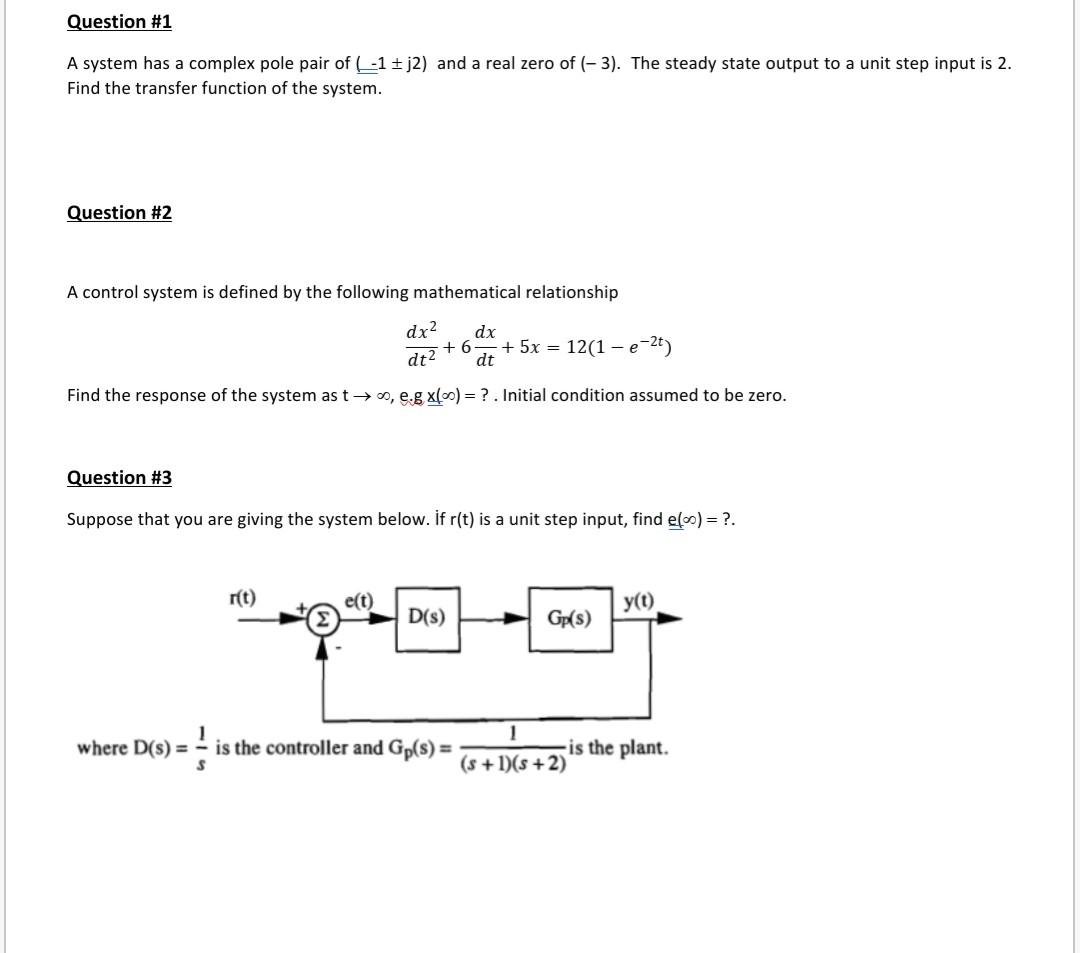 Control System Gate Questions And Answers