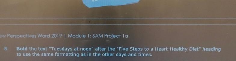 Solved Perspectives Word 2019 ﻿I Module 1: SAM Project la8. | Chegg.com