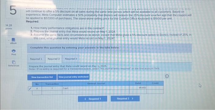 Solved Will continue to offer a 5% discount on all sales | Chegg.com