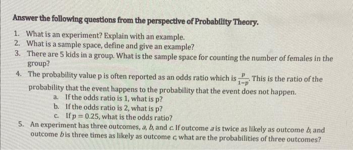 Solved Answer the following questions from the perspective | Chegg.com