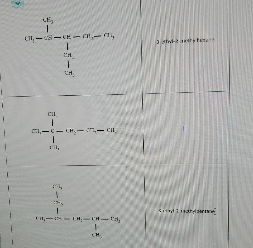 Solved CH, 3-ethyl-2-methylhexane CH2 – CH – CH – CH2 – CH, | Chegg.com