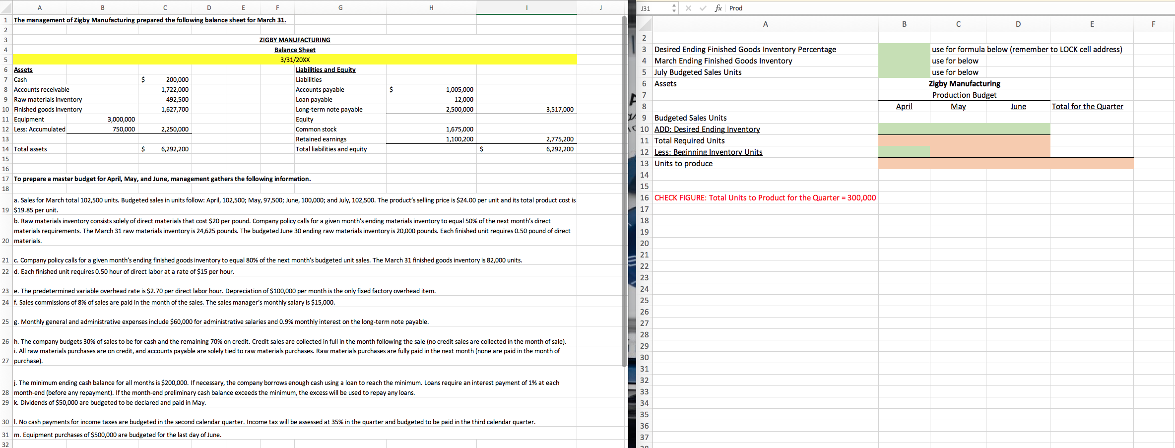 Solved Please include formulas in peach colored cells. | Chegg.com