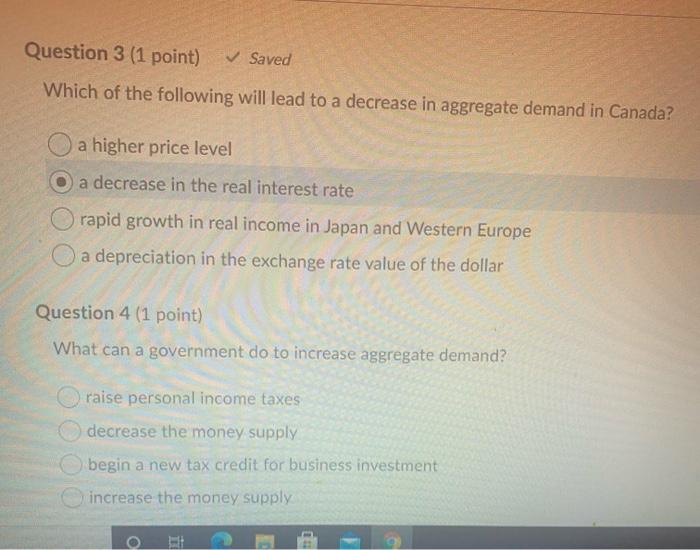 Solved What is a likely reason for the decrease in real GDP | Chegg.com