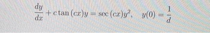 Solved Solve this PVI using the Bernoulli equations method | Chegg.com