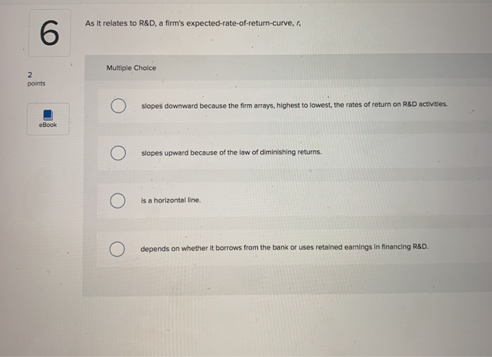 Solved Broadly defined, technological advance Multiple | Chegg.com